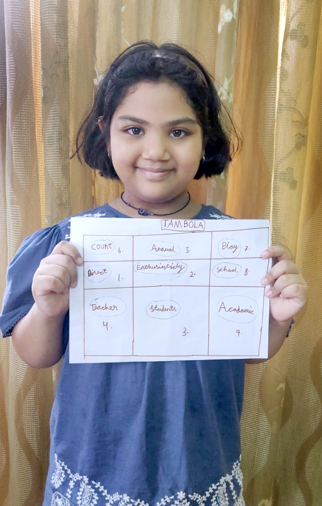 STUDENTS ENHANCE THEIR VOCABULARY WITH TAMBOLA OF WORDS ACTIVITY