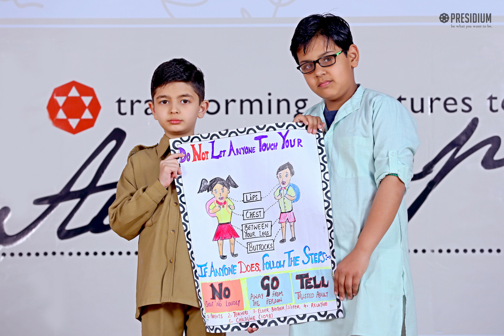 YOUNG STUDENTS LEARN ABOUT THE GOOD AND BAD TOUCH