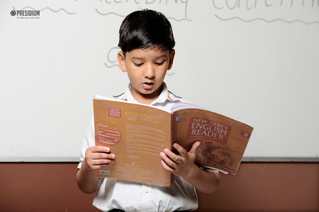 STORY READING CONTEST: FINE STAGING BY STUDENTS OF GRADE 1 TO 3