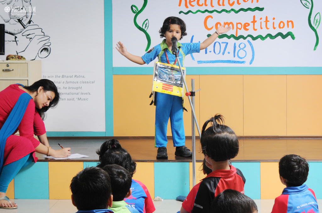 RECITATION COMPETITION:LITTLE POETS ENHANCE THEIR VERBAL SKILLS