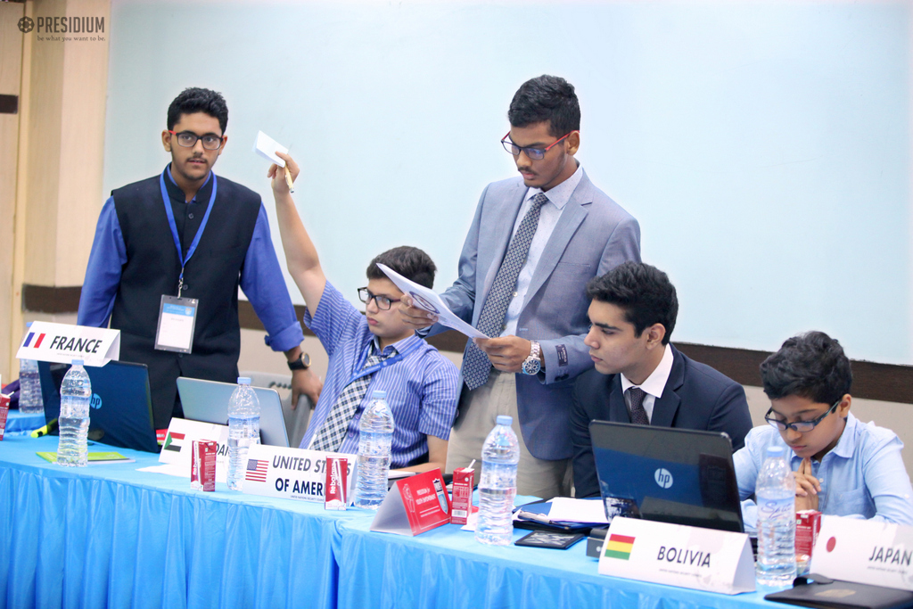 FUTURE FLAG BEARERS DELIBERATE AT PMUN 2018