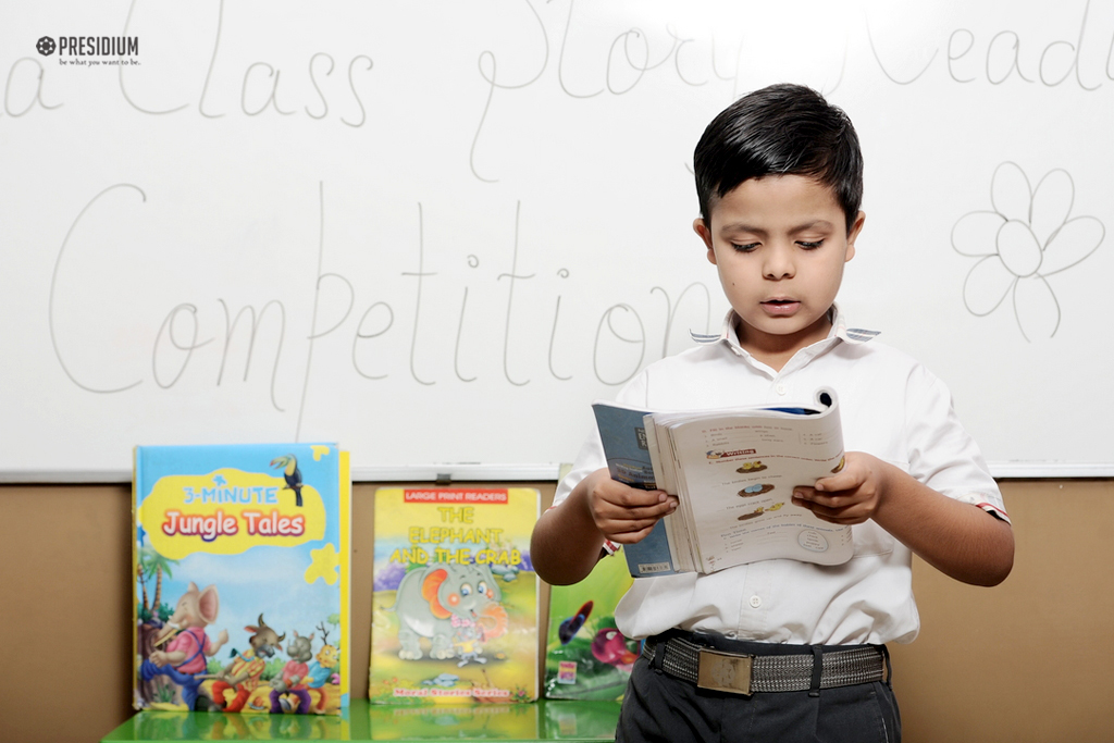 STORY READING CONTEST: FINE STAGING BY STUDENTS OF GRADE 1 TO 3